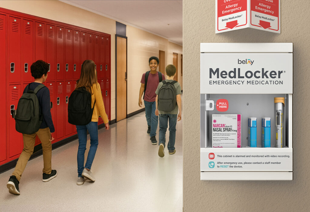 MedLocker® by Belay: Smart Station for Emergency Medications.
